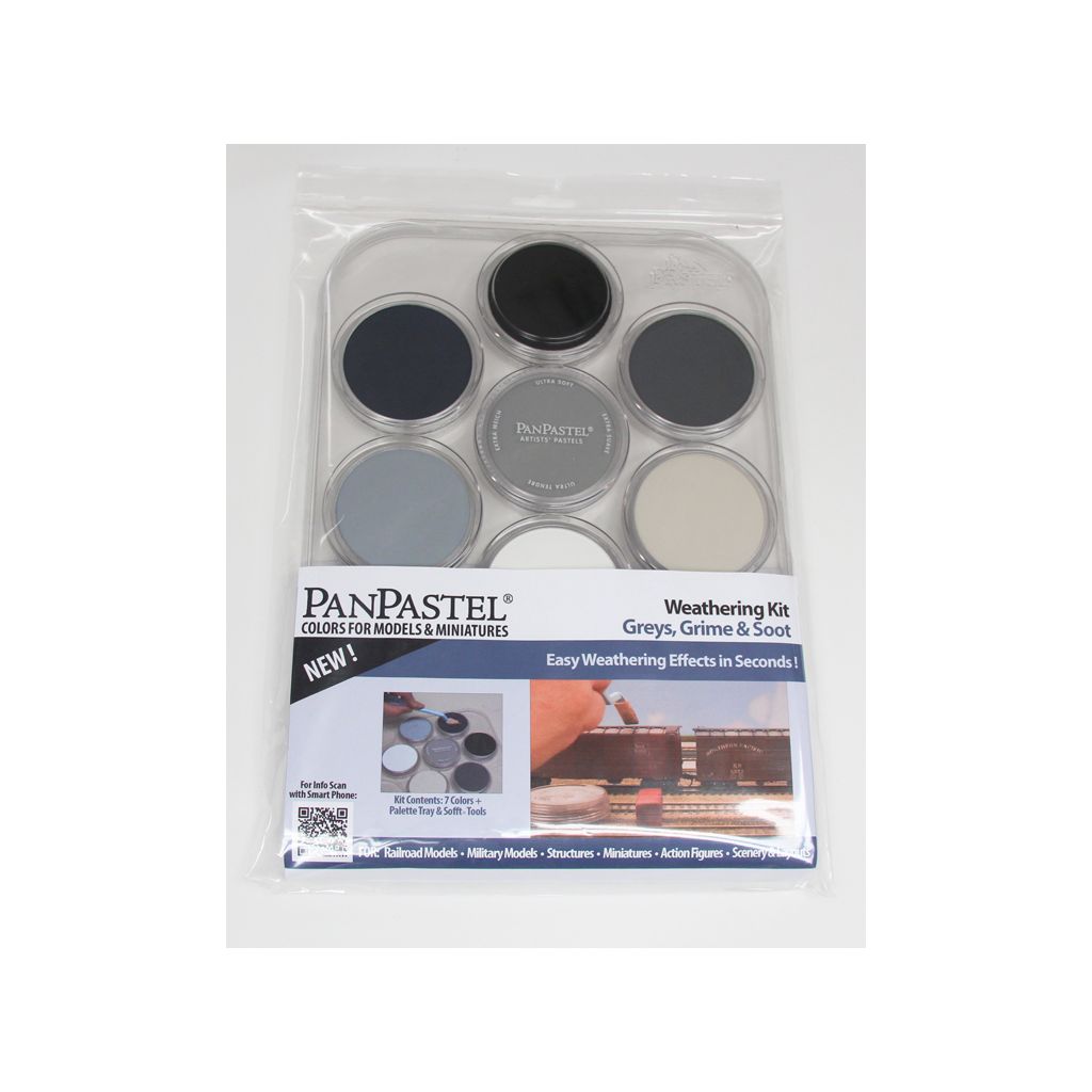 PanPastel Weathering Kit - Greys, Grime & Soot - 7 Colours