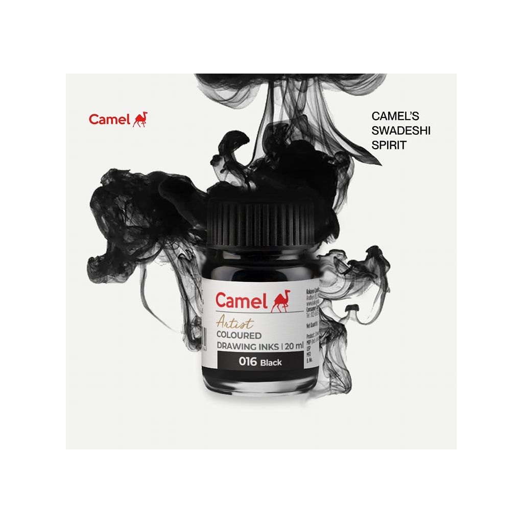 Camel Coloured Drawing Camel Drawing Ink💰Camel Drawing Ink Bottle of 20 ...