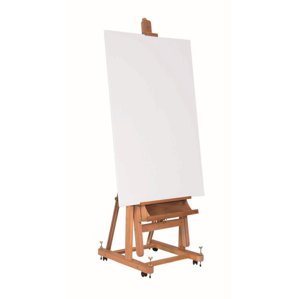 MABEF Beech Wood Convertible Studio Easel H Frame w/Tray | Art Lounge