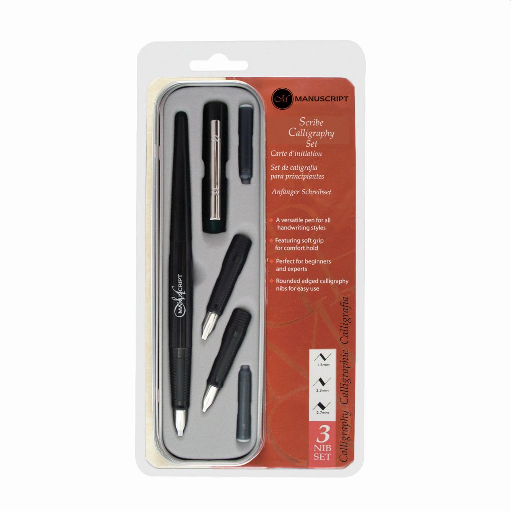 Manuscript Scribe Calligraphy 3 Nib Set | Art Lounge