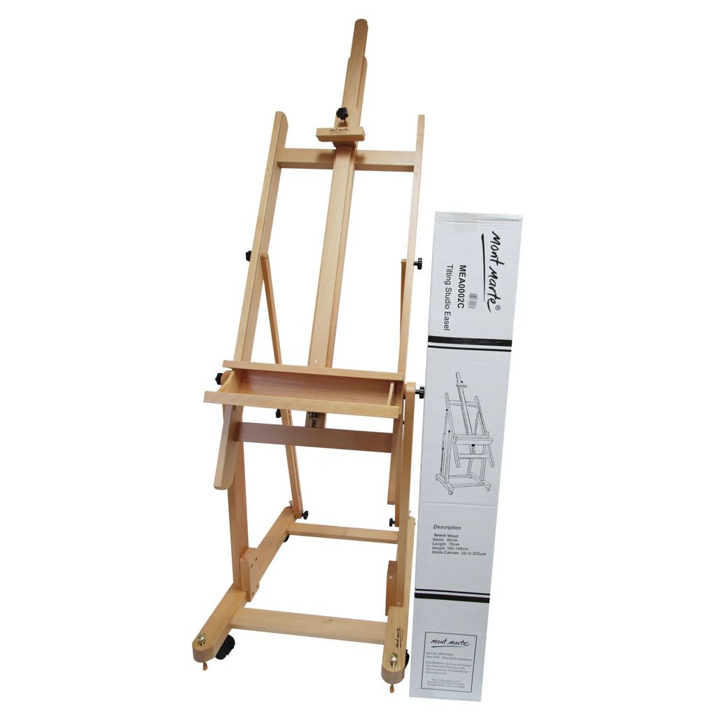 Mont Marte Beech Wood Tilting Studio Easel | Art Lounge
