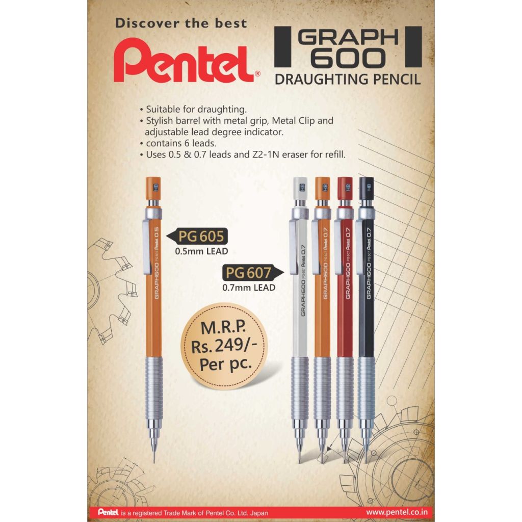 Pentel Graph Gear 600 Mechanical Pencil | Art Lounge