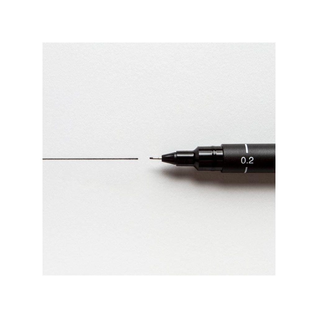 Uni Pin Fine Line Drawing Pen - 0.2 MM - Black | Art Lounge