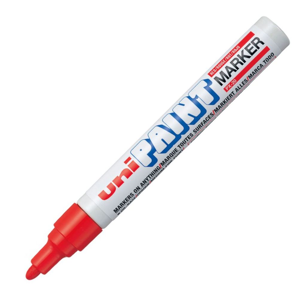 Uni PX20 Oil Based Paint Marker - Medium Tip - Red | Art Lounge