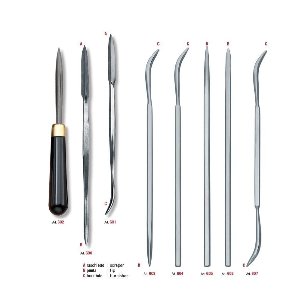 RGM Etching Tools - Steel Engraving Tool - Metal Handle | Art Lounge