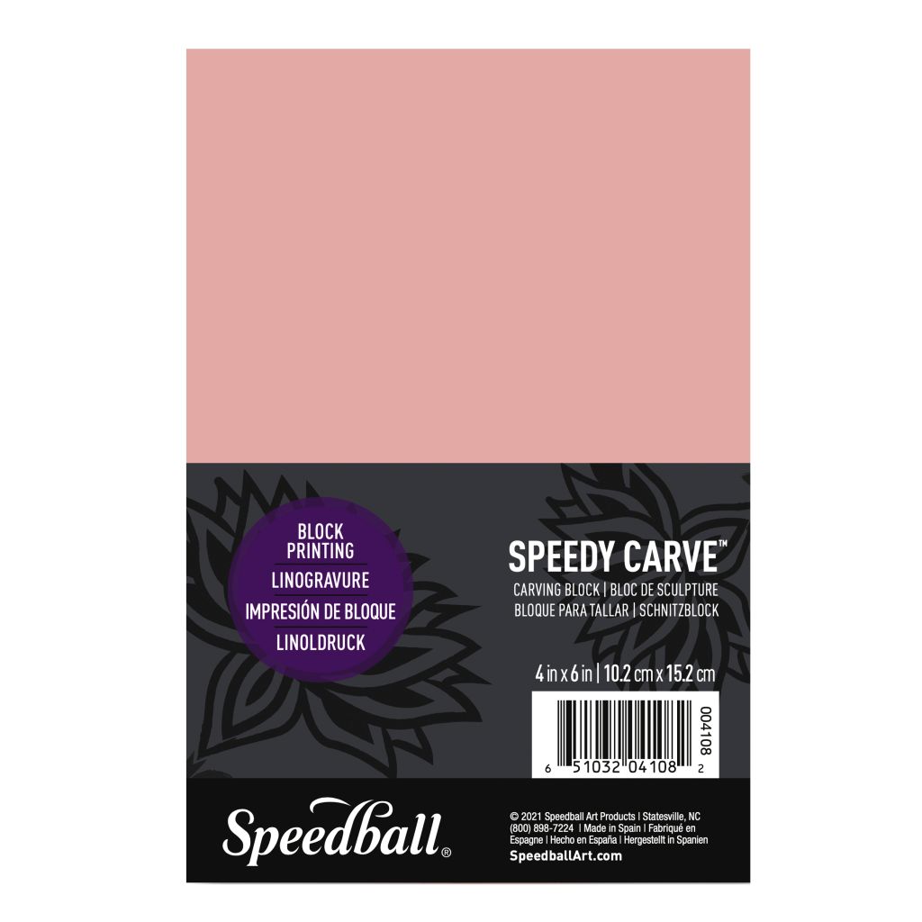 Speedball Printing Carving Block - Speedy Carve - 4 x 6"