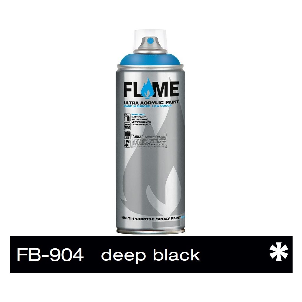 Flame Blue Low Pressure Acrylic Spray Paint 400 ML | Art Lounge